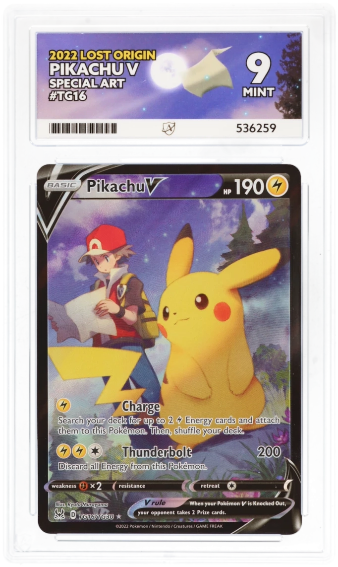 Pikachu V TG16 - Ace 9 - Lost Origin – PokeRand