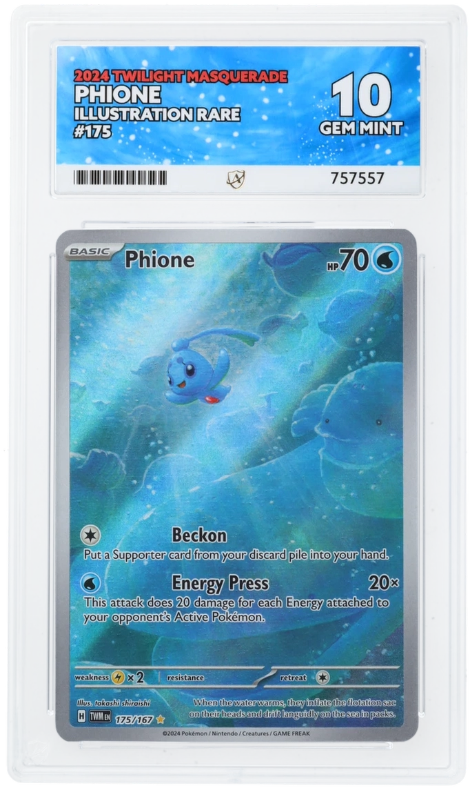 ACE 10 - Phione - 175/167 - Twilight Masquerade - Pokemon – PokeRand
